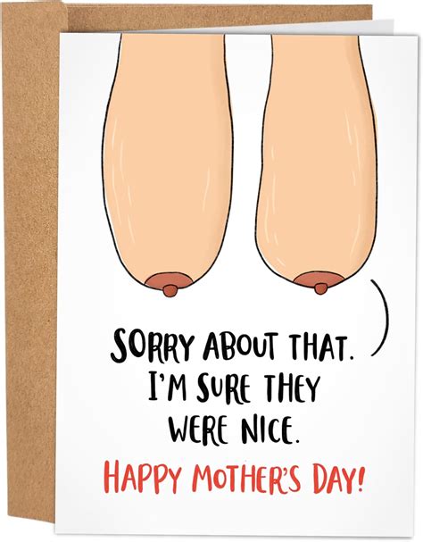 Sleazy Greetings Funny Happy Mothers Day Card For Mom From Daughter Son 5 X 7