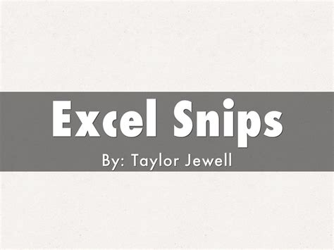 Snipping Tool Excel Erlightning