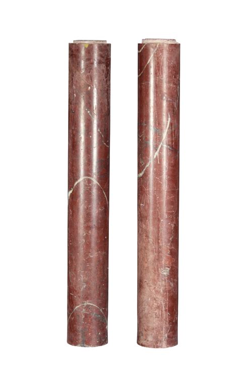 Pair Antique Columns In Marble The Antique Fireplace Bank