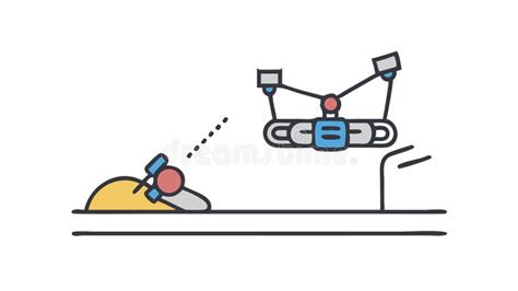 Robotic Space Rover Exploring A Planet S Surface Vector Design Generative Ai Stock Vector