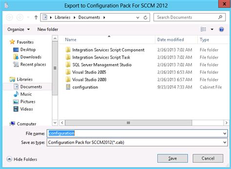 Exporting Configuration Items To Lenovo Configuration Pack Cab File
