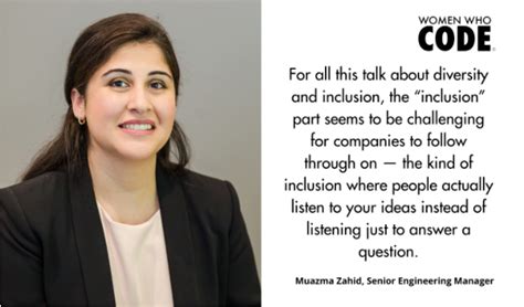 what women need to advance in the tech industry with muazma zahid by women who code medium