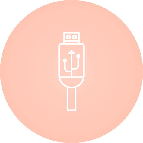 Usb Cable Vector Icon Vector Art At Vecteezy