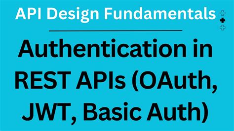 Authentication In Rest Apis Oauth Jwt Basic Auth Api Design
