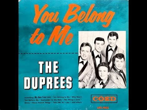 The Duprees The Original Group Youtube