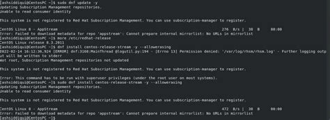 Failed To Download Metadata For Repo ‘appstream Mirrorlist Centos