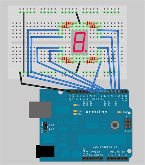 Cooper Maa Arduino 筆記 Lab7 使用七段顯示器製作倒數功能
