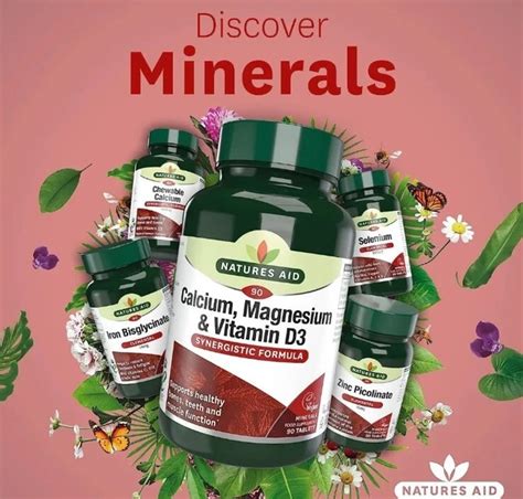 Natures Aid Calcium Magnesium And Vitamin D3 Tablets Pack Of 90 £7
