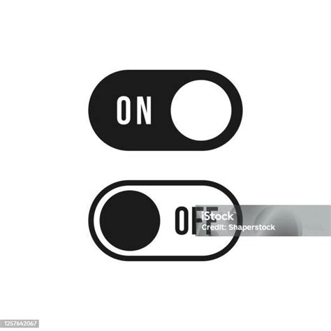켜기 및 끄기 전환 스위치 버튼 의 집합 흑백 스위치 버튼 설정 모바일 앱 소셜 미디어에 대한 토글 슬라이드 검은색에 대한 스톡 벡터 아트 및 기타 이미지 Istock