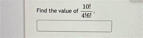 Solved Find The Value Of Chegg Com