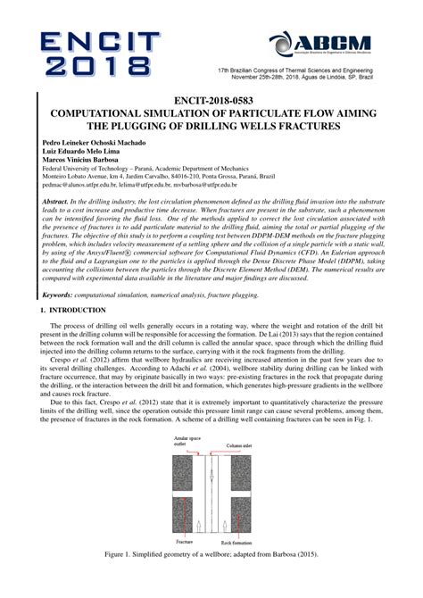 Pdf Computational Simulation Of Particulate Flow Aiming The Plugging