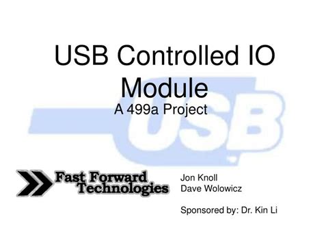 PPT USB Controlled IO Module PowerPoint Presentation Free Download ID 679818