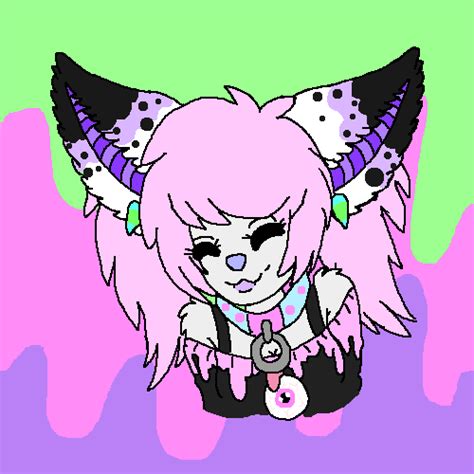 Pixilart Pastel Goth Furry By Black Clouds