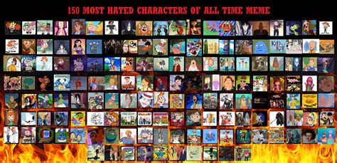 150 Most Hated Characters Meme Part 1 By Kallytoonss On Deviantart