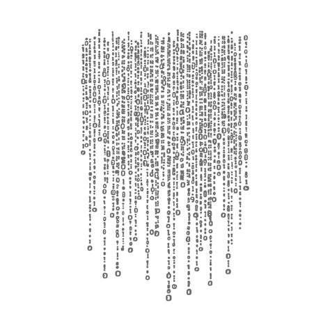 Abstract Digital Rain Of Gray Binary Code Premium Ai Generated Vector