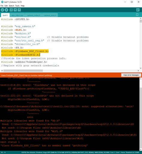 Class Firebaseespclient Has No Member Named Getstring