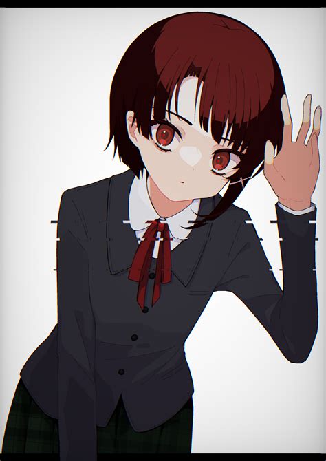Iwakura Lain Serial Experiments Lain Drawn By Takaepoupeeen