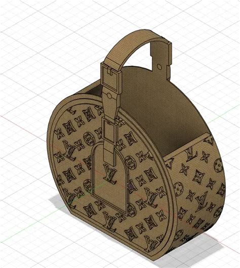 Lv Inspired Round Vase Lv Shoulder Bag By 九五 Makerworld