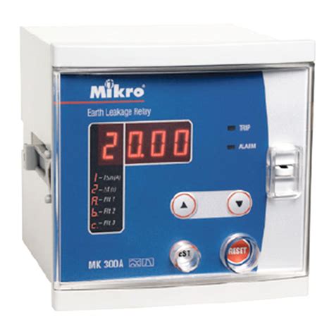 Mikro Mk300a Mk300ea Earth Leakage Relay Manual Manualslib