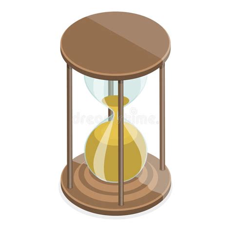 3d Isometric Flat Vector Set Of Hourglasses Item 1 Stock Vector Illustration Of Hour Vintage