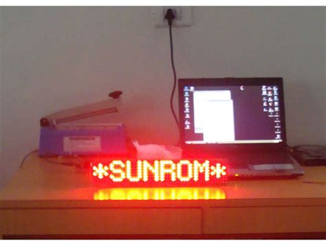 LED Moving Message Display 362x72mm 1113 Sunrom Electronics