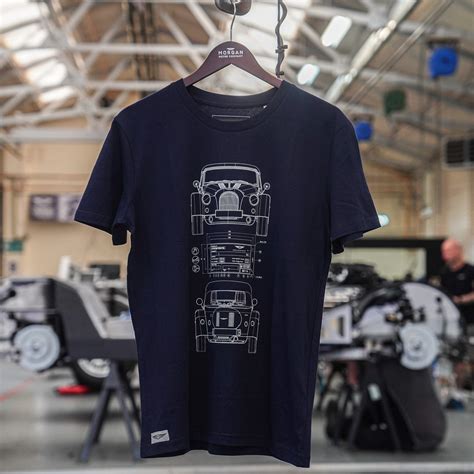 Morgan T Shirt Plus Four Blueprint Morgan Motor Company Shop