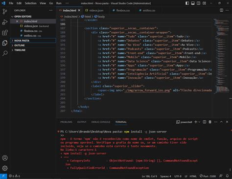 Erro No Terminal Do Vscode Javascript Consumindo E Tratando Dados De Uma Api Solucionado