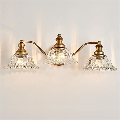 Xiedun Vintage Bathroom Vanity Light Fixture 3 Lights Vanity Lighting