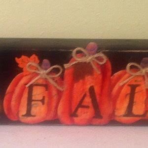 NEW Fall Block With Owl Fall Decor Holiday Decor Ready To Etsy