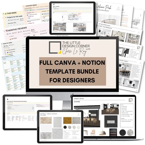 The Complete Canva And Notion Template Bundle For Designers The