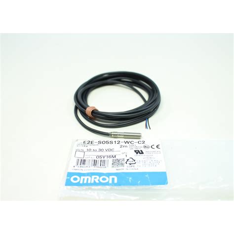 E2E S05S12 WC C2 OMRON Inductive Proximity Sensor รน พรอกซมตเซนเซอรขนาดเสนผานศนยกลาง