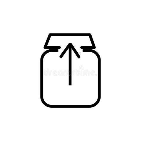 Extract Button Outline Vector Icon Thin Line Black Extract Button Icon