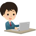 Man Talking On The Phone While Using Computer Free SVG