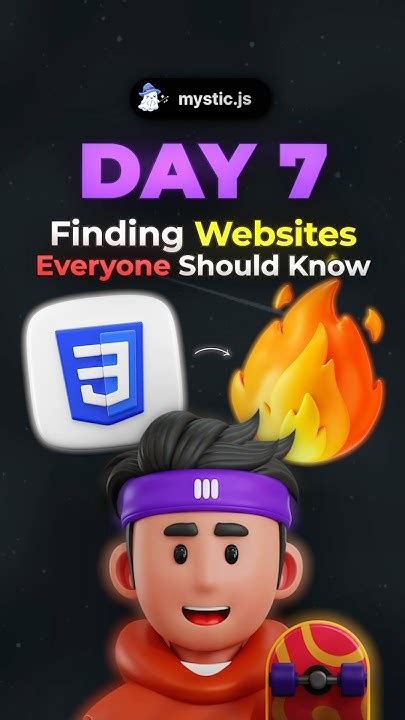 day 7 of finding websites everyone should know design html css uiux youtube