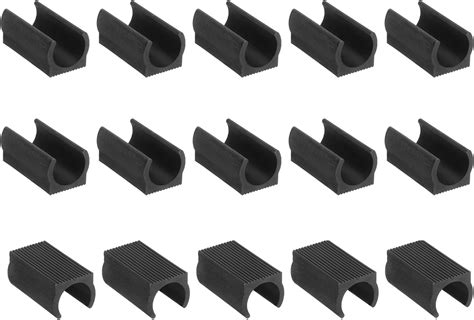 Uxcell 15pack Rectangle Shaped Chair Legs Tips Fitting 19mm Metal Tube