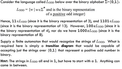 Solved Consider The Language Called LODD Below Over The Chegg