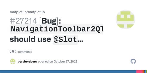 [bug] `navigationtoolbar2qt` should use ` slot` annotation · issue
