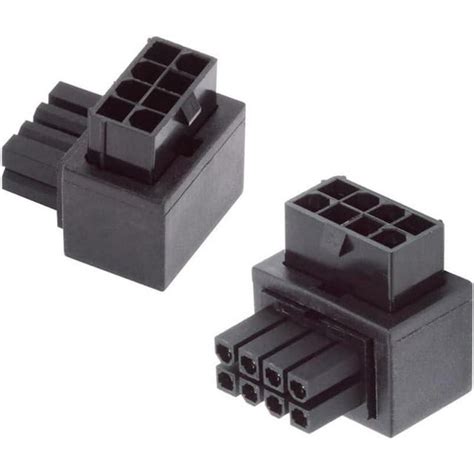 2 Packs 90 Degree Up Down Angled Atx 8p Eps Male To Female Power Header Adapter For Cpu 12v