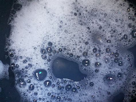 Close Up Of Soap Detergent Bubble Texture Suitable For Background Use