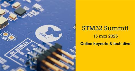 Stm32summit Innovation Stm32 Technologies Microcontrôleur événement Stmicroelectronics