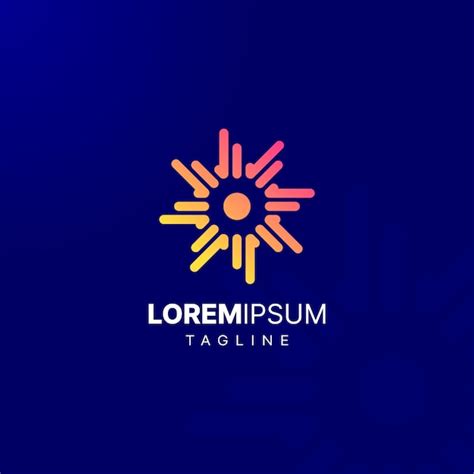 Premium Vector Sun Technology Logo