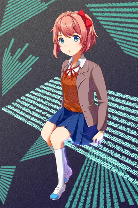 Sayori Doki Doki Literature Club Mobile Wallpaper By Hoso Boso