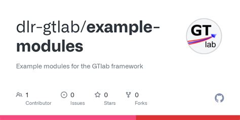 Github Dlr Gtlabexample Modules Example Modules For The Gtlab Framework