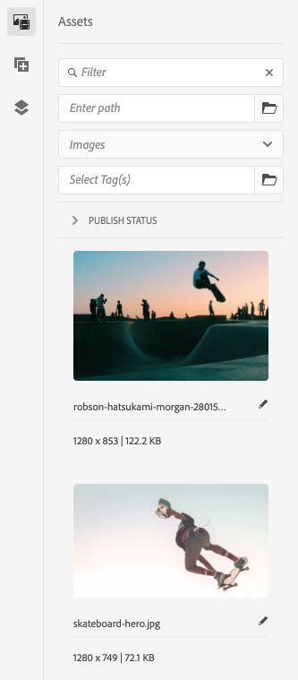 Page Editor Side Panel Adobe Experience Manager