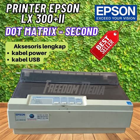 Jual Printer Dot Matrix Epson Lx 300ii Printer Second Shopee Indonesia
