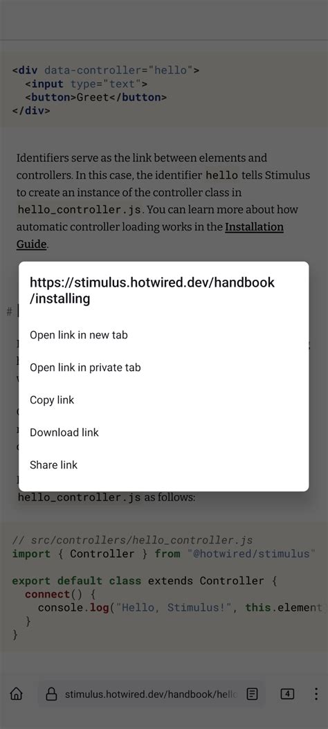 Multiple Links In Docs Handbook Broken Issue Hotwired Stimulus GitHub