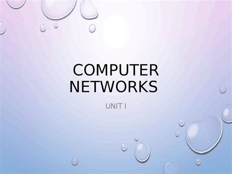 Introduction To The Basics Of Computer Networks Essays University Computer Networks Docsity