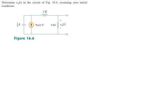 Solved Determine In The Circuit Of Fig Assuming Zero Chegg