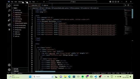 Shreya Karade On Linkedin Codsoft Webdevelopment Internship Portfolio Htmlcss