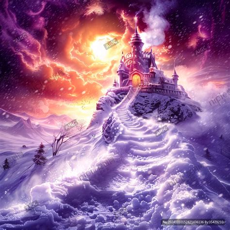 Ai创作图梦幻粉红色长城堡 奇幻城堡夜景 梦幻城堡主题 梦幻城堡建筑 梦幻童话世界景观 梦幻粉红色城堡 魔幻场景插画 幻想的城堡 粉红宫殿插画幻想城堡 粉红色的带走道的超现实城堡 奇幻童话城堡